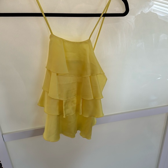 Zara | Tops | Zara Yellow Summer Top | Poshmark